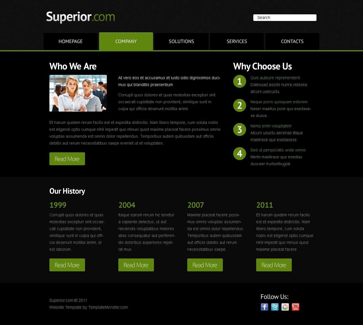 Free Business Website Template - jQuery Slider Template Web №51545