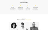 Free Single Page Website Template in Flat Design