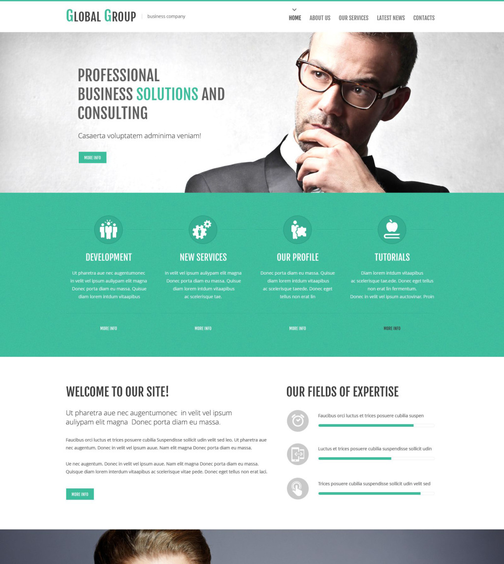 Business & Services Responsive Website Template #51851