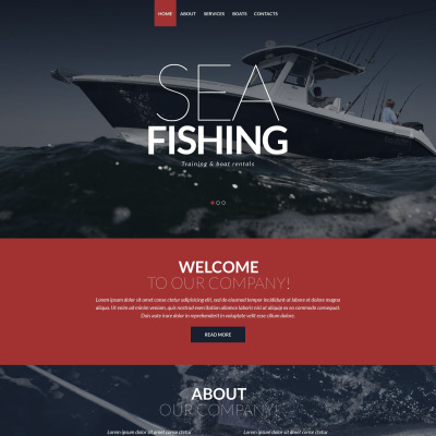 12+ Best Fishing Website Templates | Fishing HTML Templates