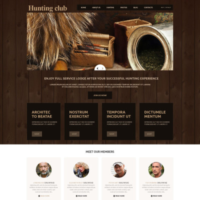 Hunting Templates | TemplateMonster