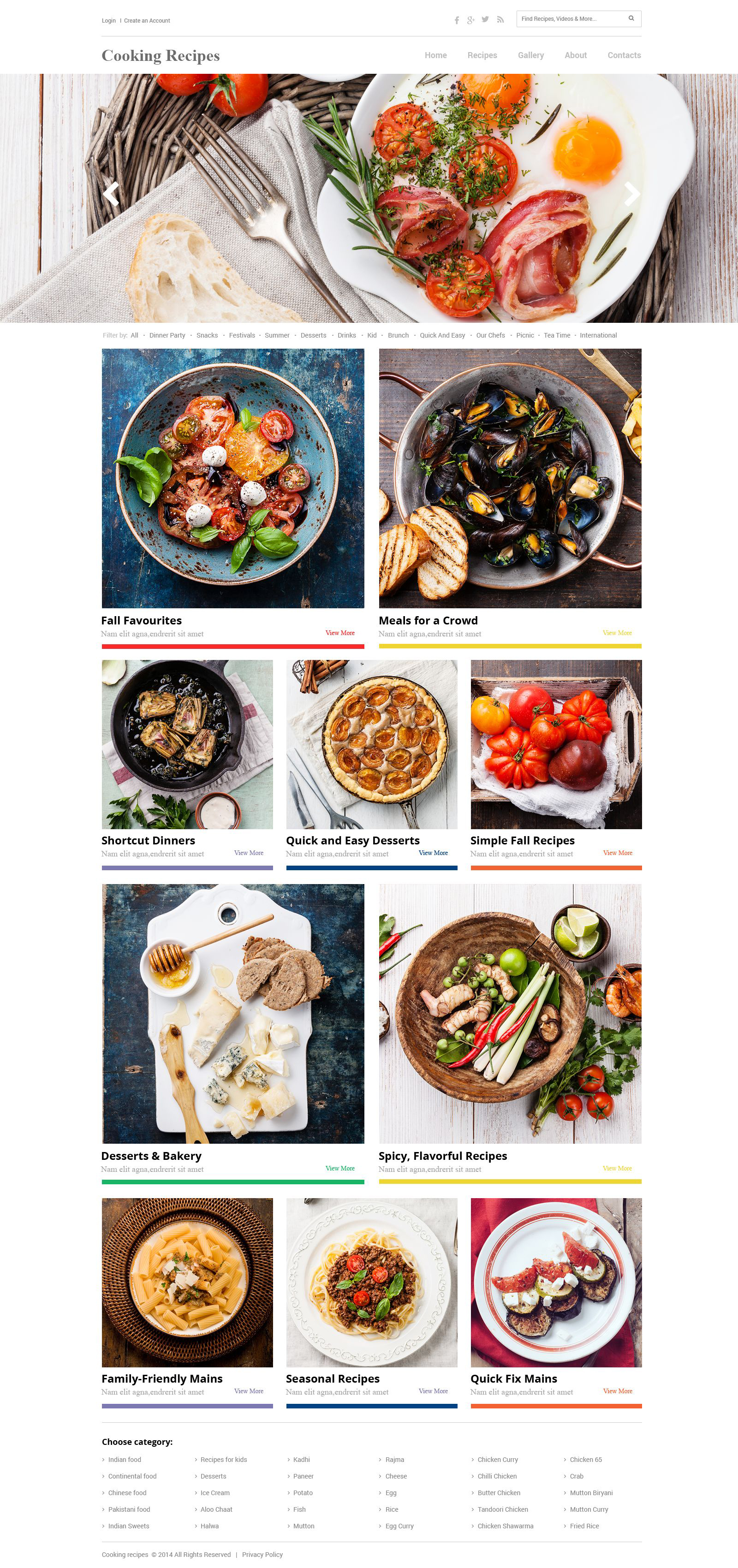 Best Cooking HTML Templates