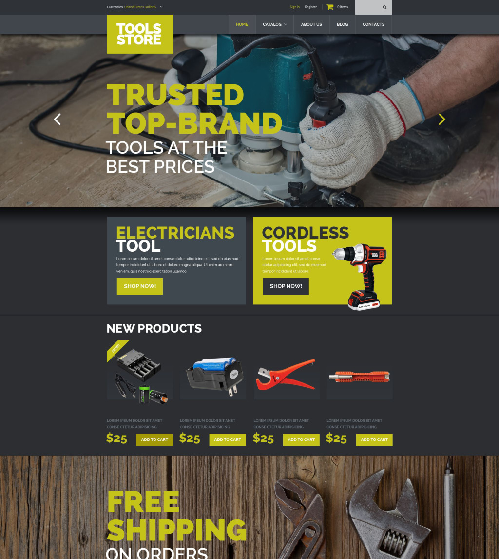 Tool Store VirtueMart Template