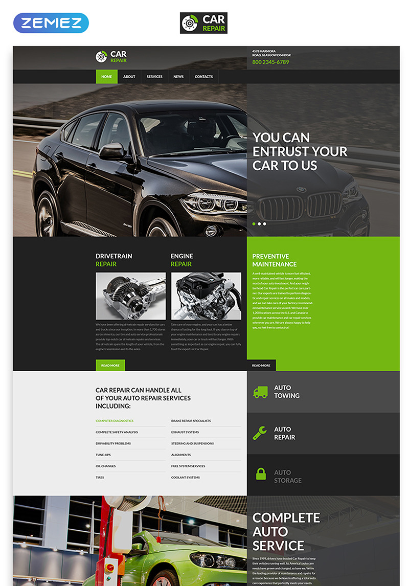 Car Repair HTML Template