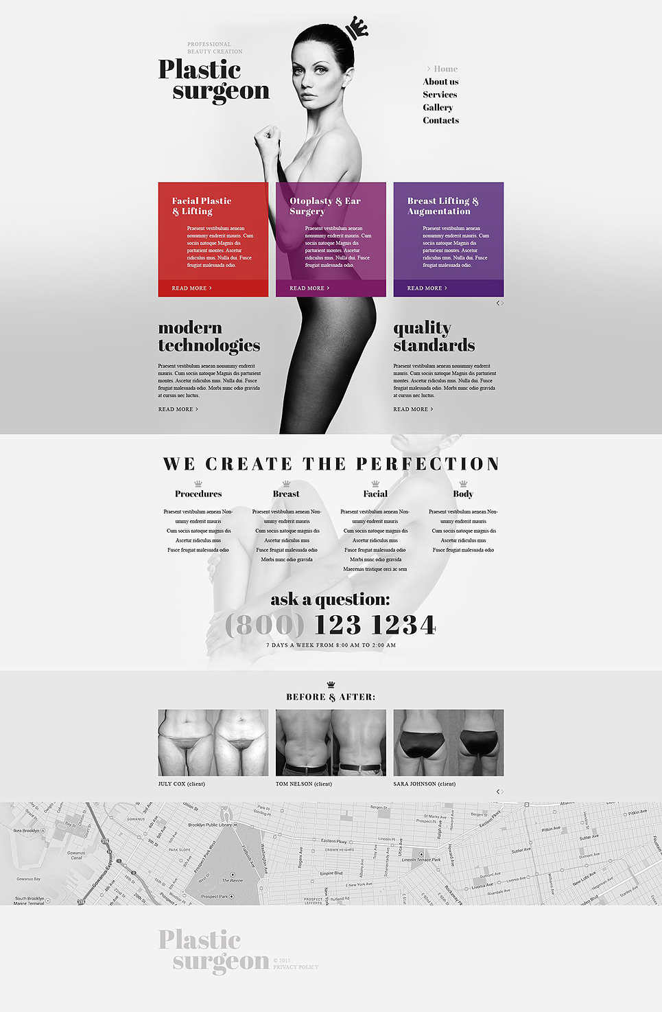 Plastic Surgery Website Template