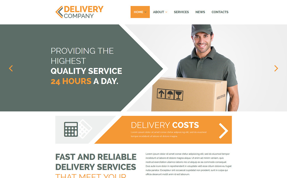 Delivery Services Joomla Theme