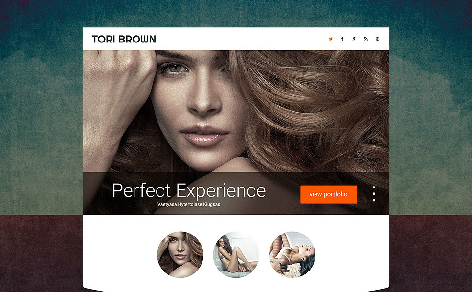 Model Agency Responsive Landing Page Template #53799