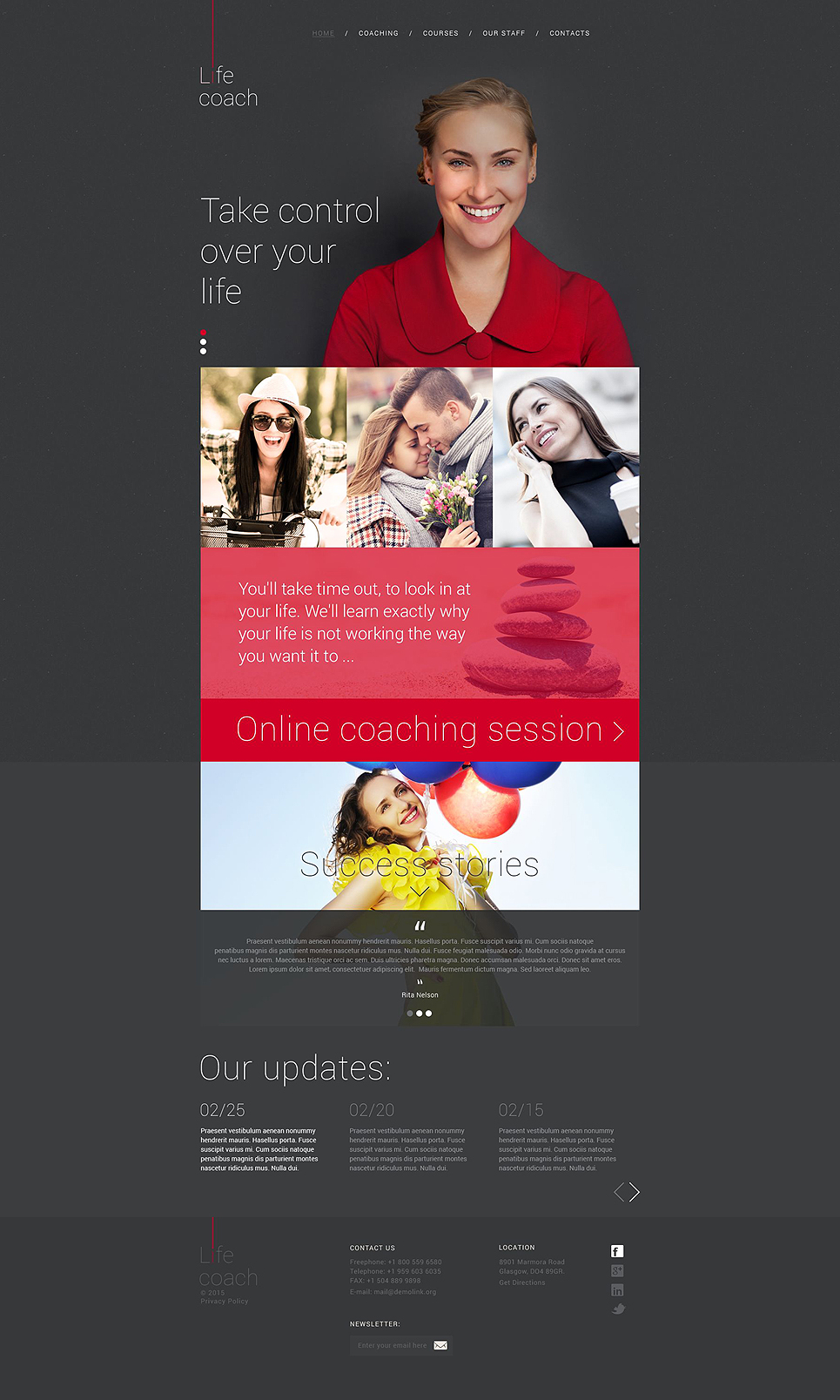 Life Coach Website Template