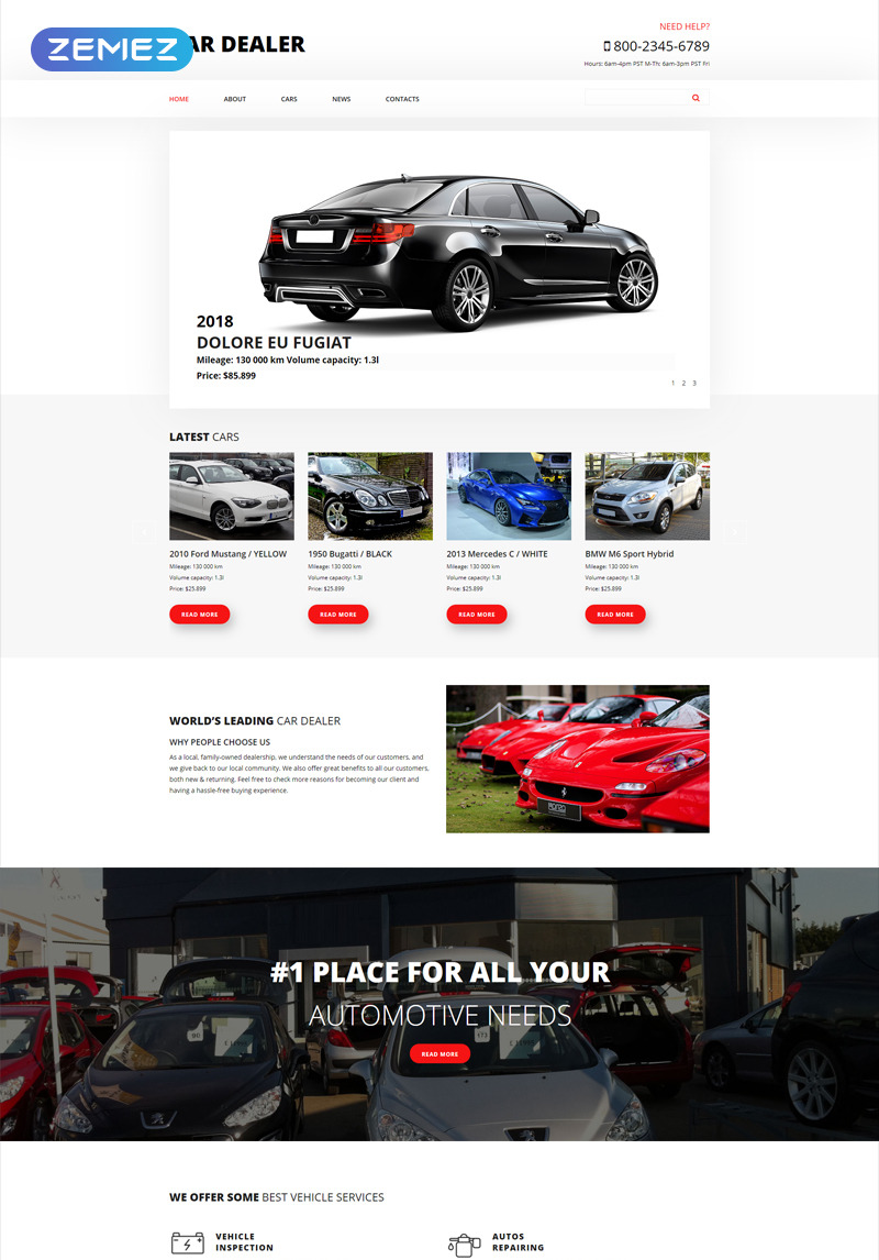 Car Dealer Joomla Template