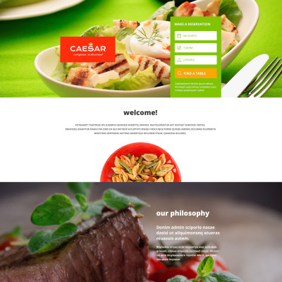 Cafe and Restaurant Landing Page Templates | TemplateMonster