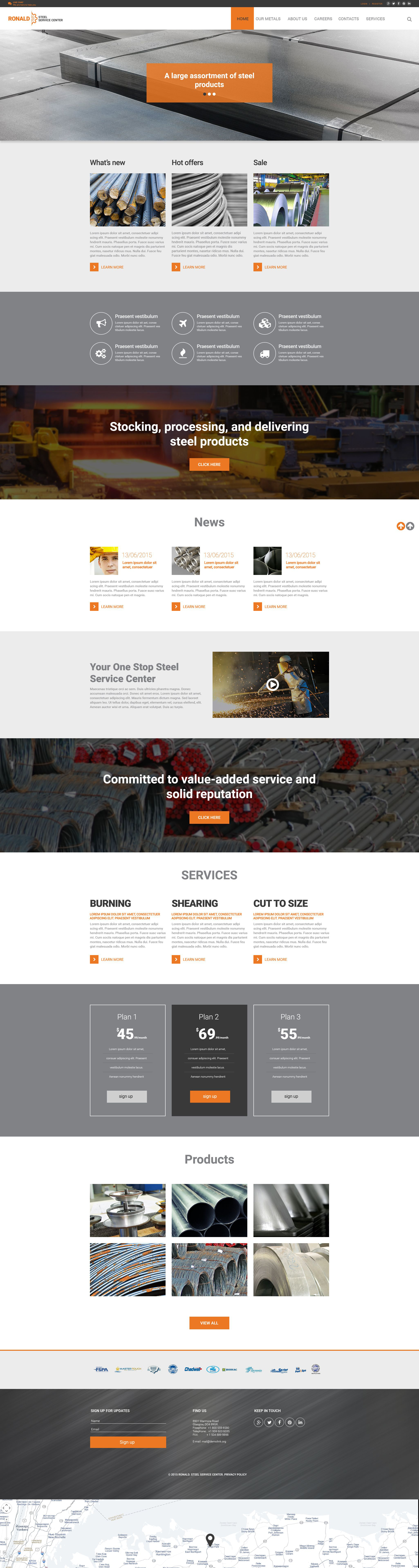 Шаблон сайта ronald - Steelworks - HTML5 шикарный шаблон Шаблон сайта ronald - Steelworks - HTML5 шикарный шаблон