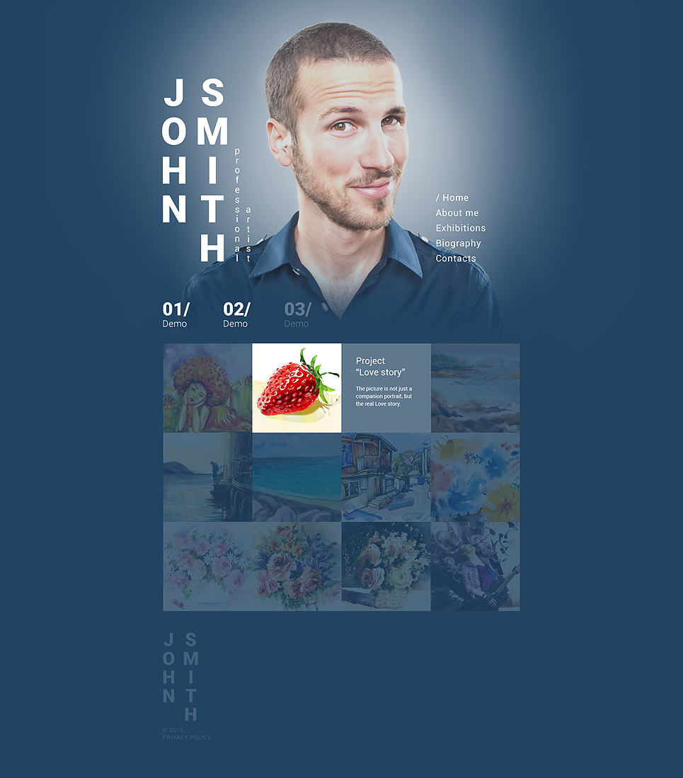 Шаблон сайта джона смита - Personal Page - HTML5 шаблон