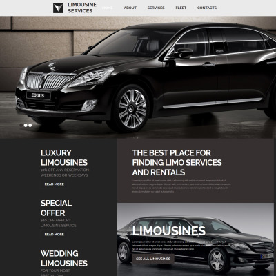 Limousine Services Templates | TemplateMonster