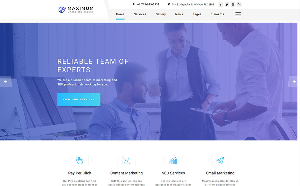 Digital Marketing Agency Website Template
