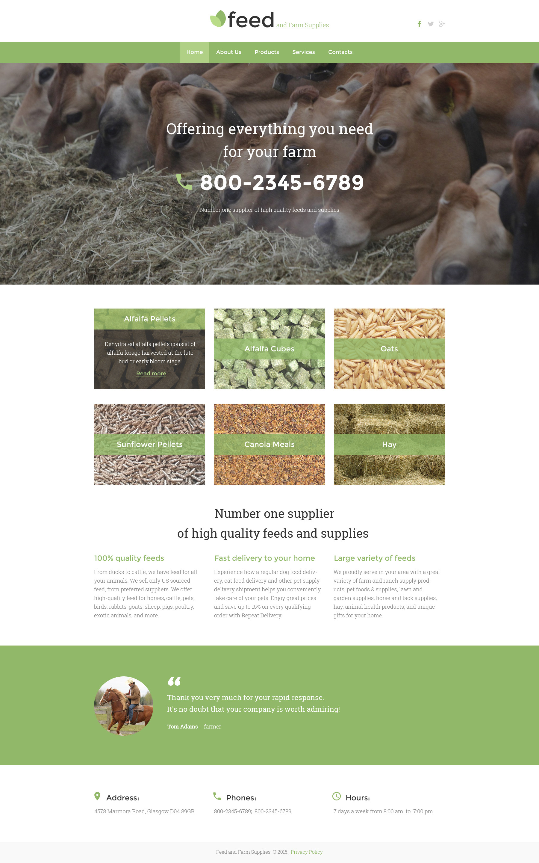 Agriculture Website Template 55776 Templates