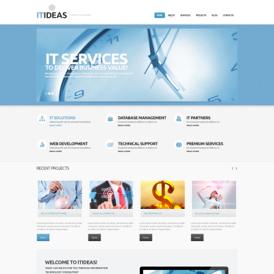 IT Company PSD Templates