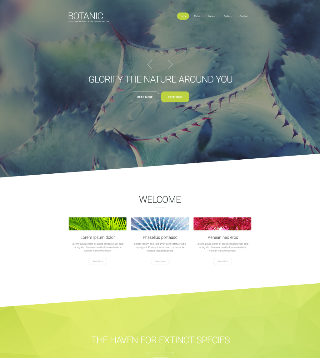 Garden Design Responsive Website Template #55956