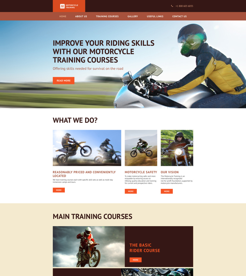 Motor Sports Website Template