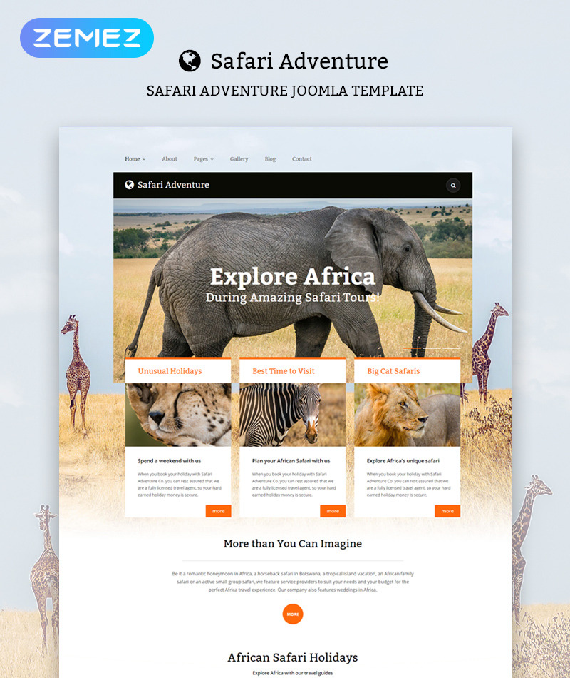 Safari Joomla Template