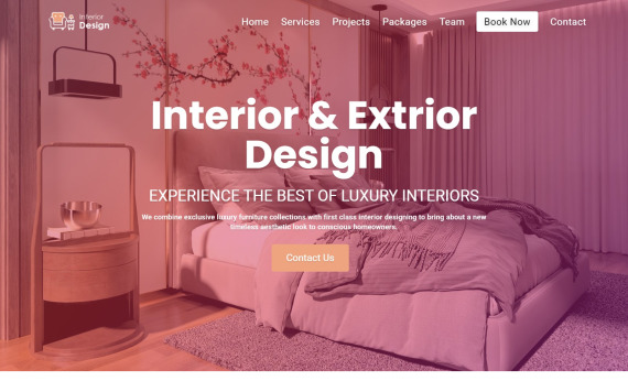 Intex - Interior & Exterior Design Studio Website Template #354781