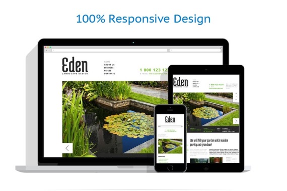 Landscape Design Responsive Website Template #43643