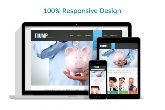 Management Company Responsive Website Template #44292