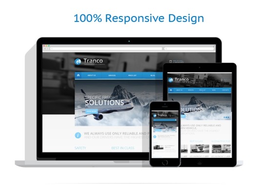 Transportation Responsive Website Template #45999