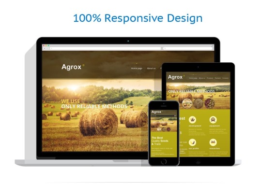 Farm Responsive Website Template #46511