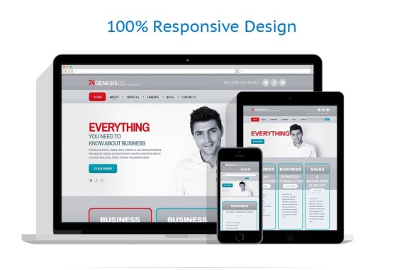 Merchant Services Responsive Website Template #47589