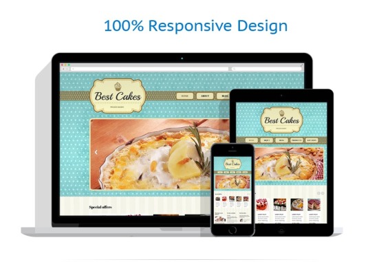 Bakery Responsive Website Template #47639