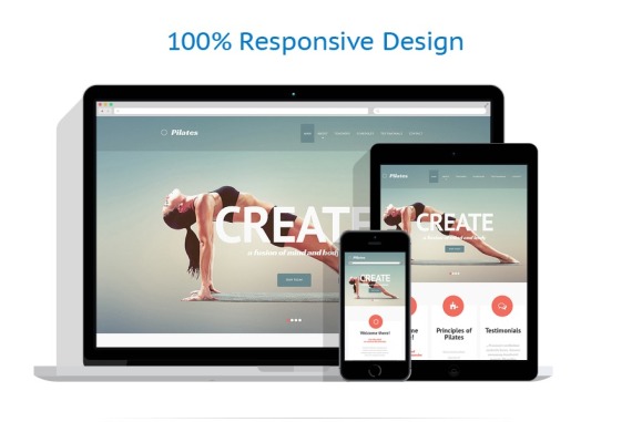 Fitness Responsive Website Template #47892