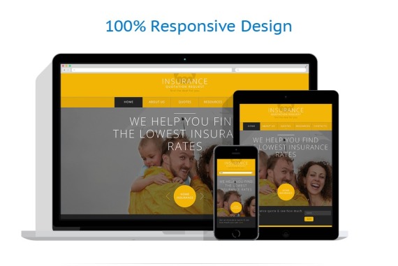 Insurance Responsive Website Template #48415
