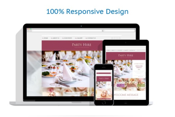 Event Planner Responsive Website Template #49240