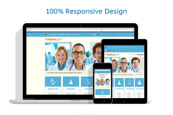 Medical Responsive Website Template #49275