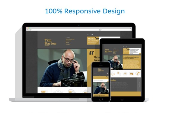 Personal Page Responsive Website Template #50638
