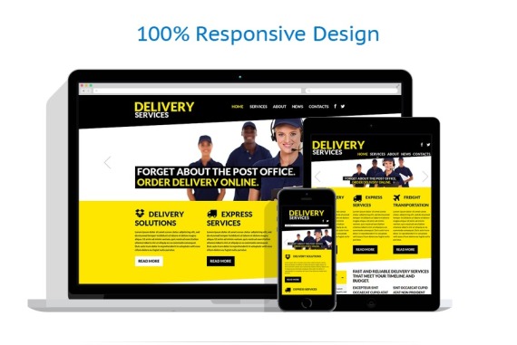 Delivery Services Responsive Website Template #50710