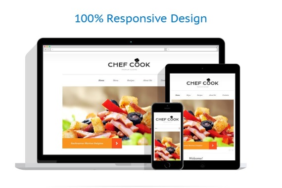 Cooking Responsive Website Template #50904