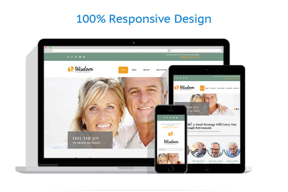 Retirement Planning Responsive Website Template #51180