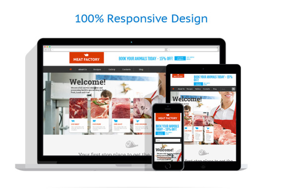 Ecologically Pure Meat WordPress Theme #51992