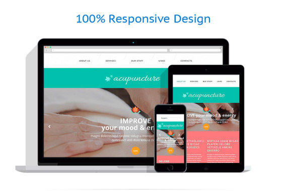 Acupuncture Clinic Website Template #52876