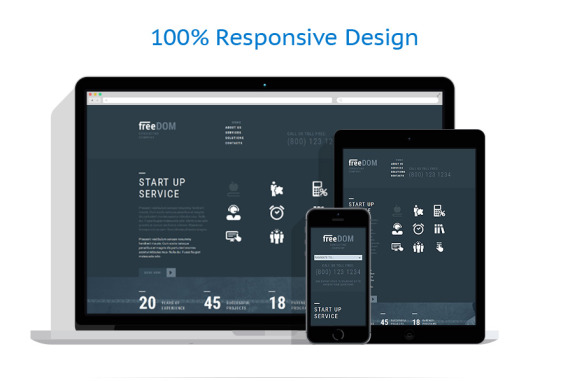 Consulting Responsive Website Template #53155