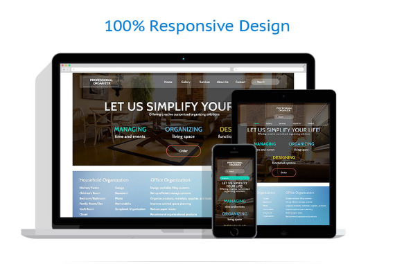 Office Responsive Website Template #53275