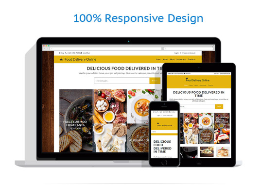 Delivery Services Responsive Website Template #53360
