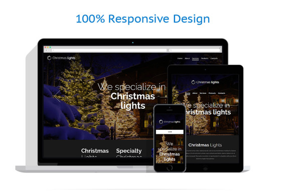 Christmas Responsive Website Template #53814