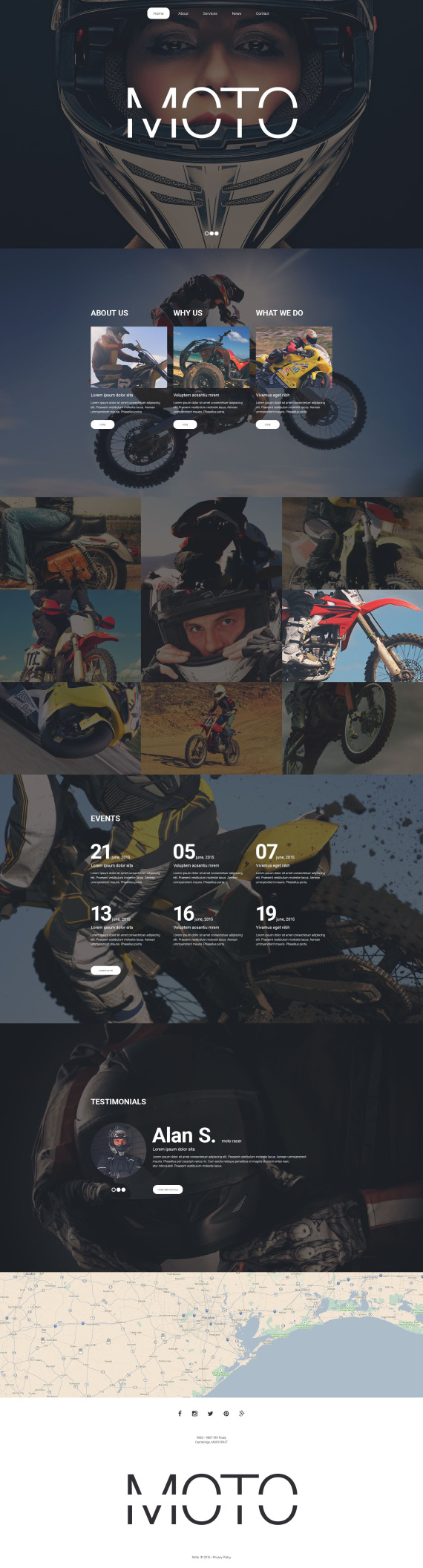 Motor Sports Responsive Website Template #54884