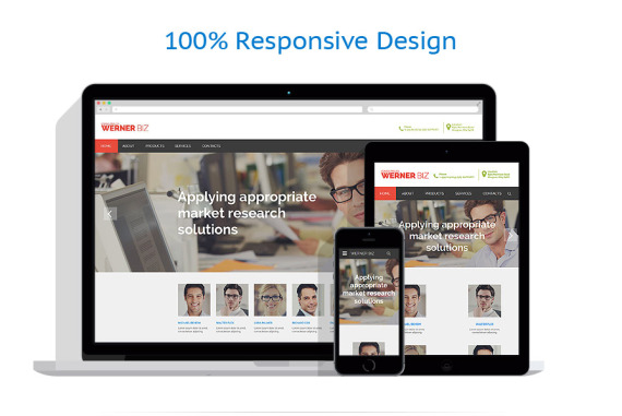 Business & Services Responsive Website Template #55225