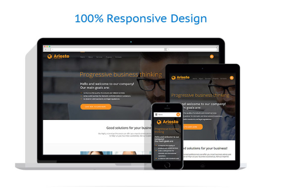 Consulting Responsive Website Template #57618