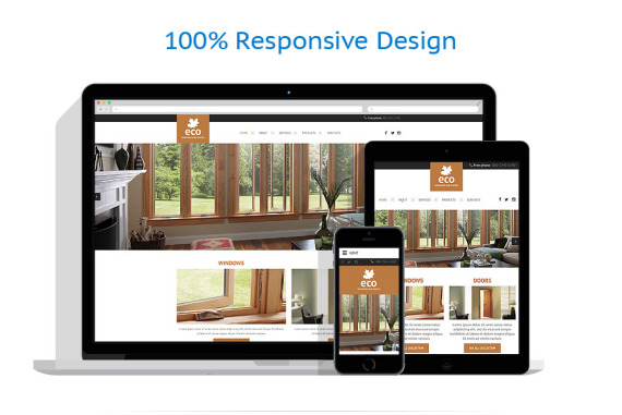 Window Responsive Website Template #57898
