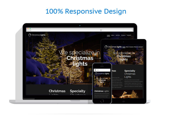 Christmas Responsive Website Template #57945