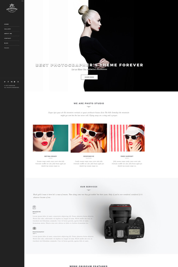 Photography HTML Template #65447
